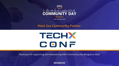 Awscommunityday Techxconf Cloudcomputing Ai Aws Bengaluruevents