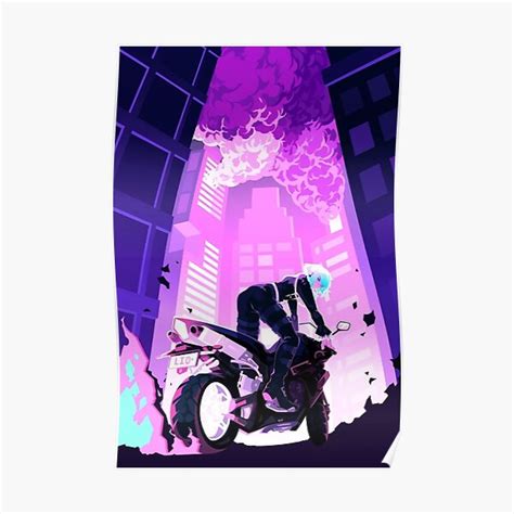 Cyberpunk Edgerunners Neon Lucy Riding Poster For Sale By Hmalgez