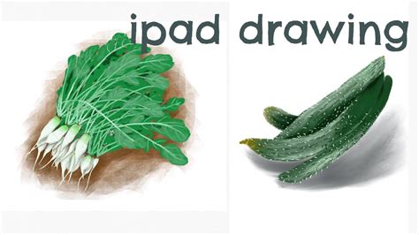 Ipad Drawing Procreate App 아이패드 그림그리기 채소 그리기 Youtube