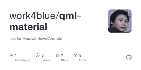 GitHub Work Blue Qml Material Test For Mac Windows Android