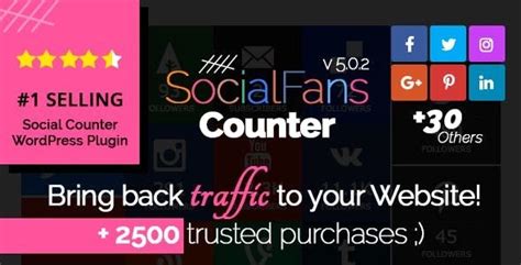 Socialfans Wp Responsive Social Counter Plugin Wp Themes