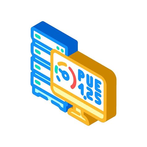 Power Usage Effectiveness Meter Isometric Icon Illustration 54192060 Vector Art At Vecteezy