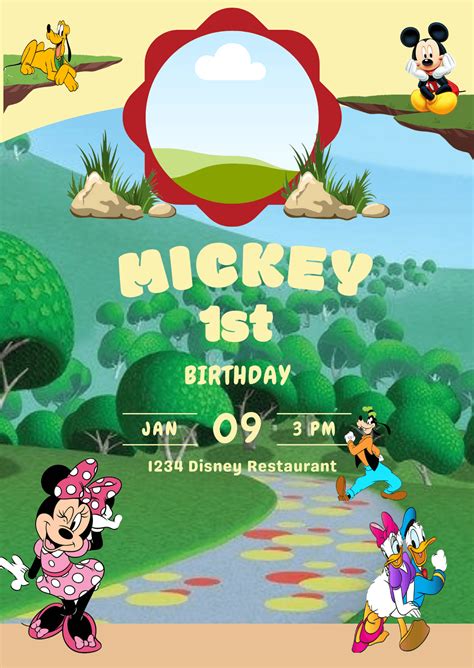Simple Mickey Mouse Clubhouse Invites Mickey Mouse Clubhouse