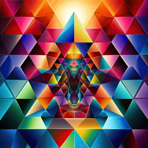 Premium Ai Image Triangular Prism Illusion