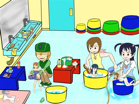 Bathtime At The Creche By Theowlcan On Deviantart