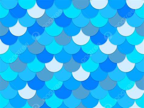 Seamless Pattern Of Overlapping Circle Blue Aqua Color Background Wallpaper Pastel Shape