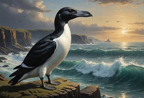 The Great Auk From Mythology Mythical Great Auk Extinct