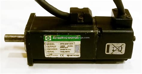 Metronix 100w 0 1kw Apm Sa01acn Ac Servo Motor Sm444 Star International