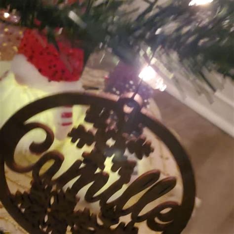 Personalized Wooden Christmas Ornaments Etsy