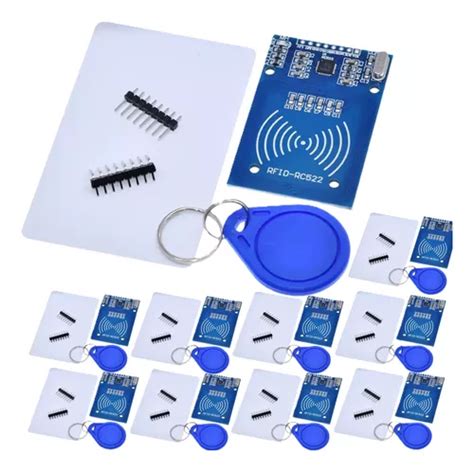 10x Kit Módulo Rfid Mfrc522 13 56 Mhz Arduíno E Outros Parcelamento Sem Juros