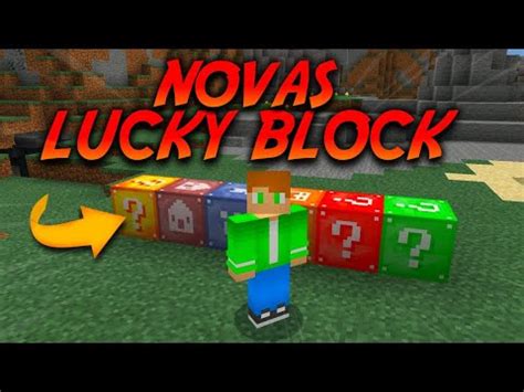 COMO TER NOVAS LUCKY BLOCK NO MINECRAFT PE VÁRIAS LUCKY BLOCK PARA