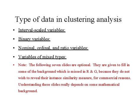 clustering slide from han and kamber clustering of