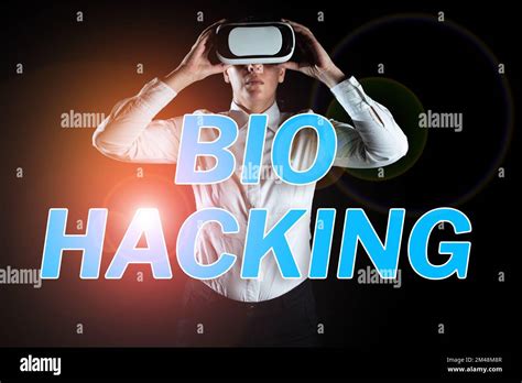 Writing Displaying Text Bio Hacking Business Showcase Exploiting