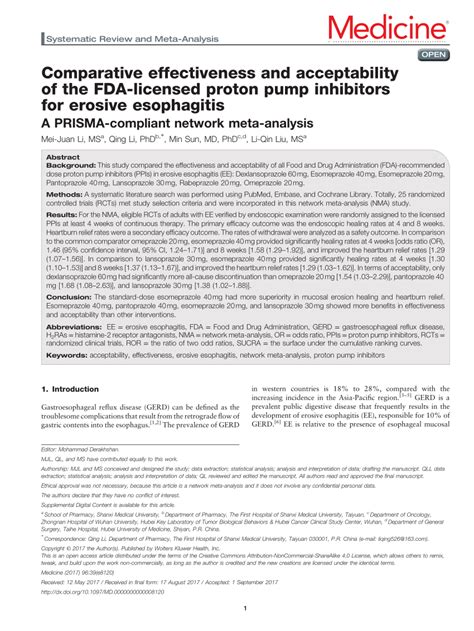 Pdf Comparative Effectiveness And Acceptability Of The Fda Licensed