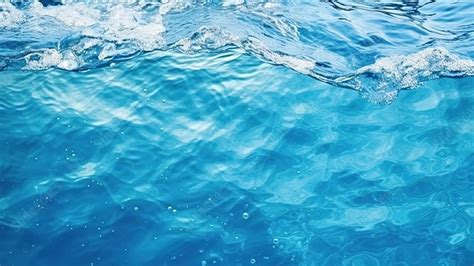 Design With Blue Water Droplets Textured Powerpoint Background For Free
