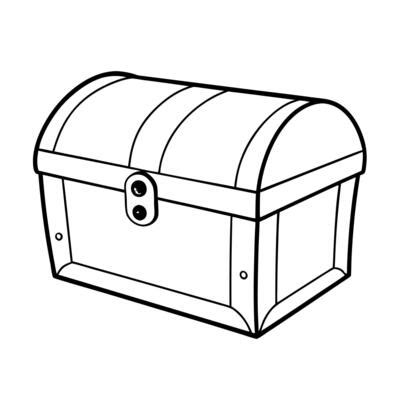 Treasure Chest Outline Vector Art Icons And Graphics For Free Download
