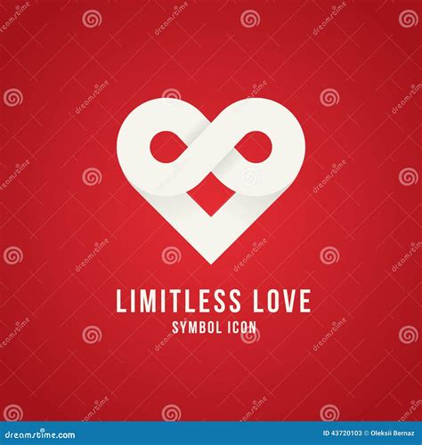 Limitless Love Vector Concept Symbol Icon Logo Stock Vector Illustration Of Endless Romance