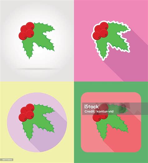 Ilustrasi Vektor Ikon Natal Dan Tahun Baru Ilustrasi Stok Unduh