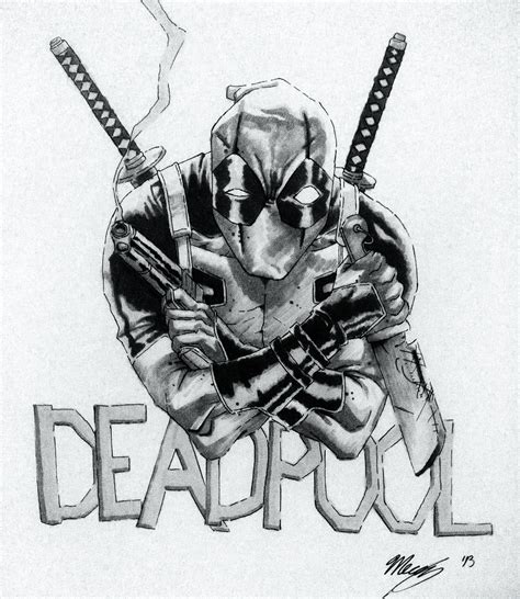 Deadpool Sketch By Mercyalters On Deviantart