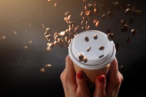 Premium Photo Photo Of A Paper Coffee Cup With A Mixture Of Arabica
