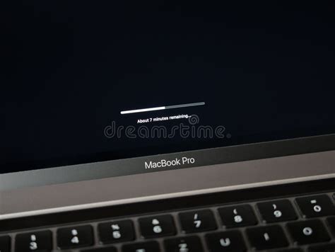 Apple MacBook Pro Installing An Update Editorial Image Image Of