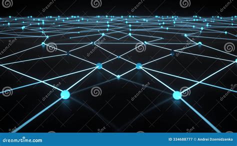 Diagram Of A Molecular Structure With A Blue Background Stock Image