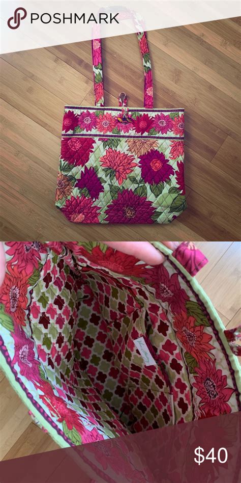 Vera Bradley Hello Dahlia Tote Bag Tote Bag Bags Medium Size Totes