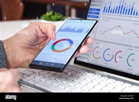 Hybrid Laptop Dashboard Displaying Analytic Data And Kpi Analytics