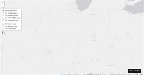 React Esri Leaflet Testing Codesandbox