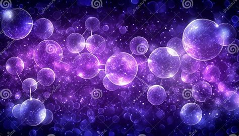 Molecular Structure On Purple Background Science Chemistry And Laboratory Research Concept