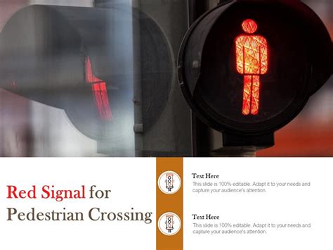Red Signal For Pedestrian Crossing Ppt PowerPoint Presentation Pictures