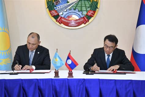 ສປປ ລາວ ແລະ ກາຊັກສະຖານ ລົງນາມສັນຍາ ວ່າດ້ວຍ ການຍົກເວັ້ນວີຊາ ສຳລັບຜູ້ຖືໜັງສືຜ່ານແດນການທູດ ແລະ