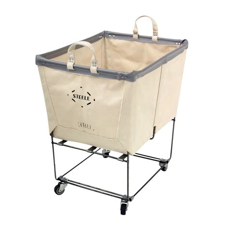 Steele Canvas Elevated Laundry Cart The Container Store