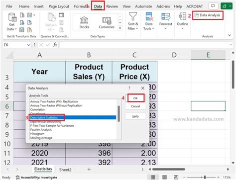 Descriptive Statistics Analysis In Excel A Step By Step Guide For Researcher Kanda Data