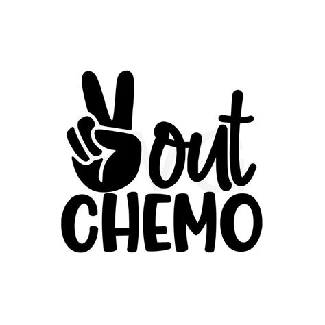 Cancer Svg Peace Out Chemo Svg Instant Download Etsy Canada