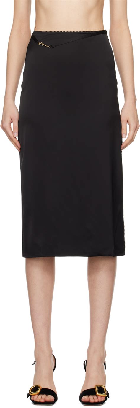 Black Les Classiques La Jupe Notte Midi Skirt By Jacquemus On Sale