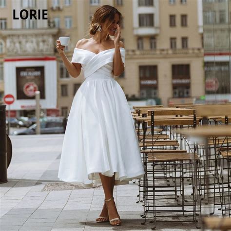 Simple Tea Length Wedding Dresses Dresses Images 2022