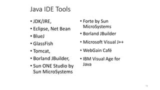 Lecture 01 Java Introduction CS 441 Fast PPT
