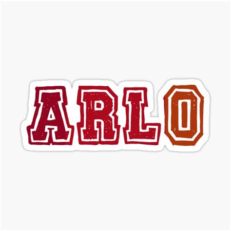 ARLO Sticker For Sale By Ruviogevio Redbubble