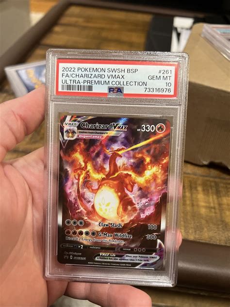 Pokemon Charizard VMAX Ultra Premium Collection SWSH 261 PSA 10 Values