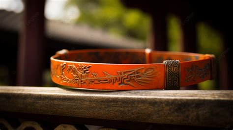 오리엔탈 디자인의 오렌지 가죽 팔찌 칼라 1 악기 색조 및 음영 일러스트 Pngtree 로열티 무료