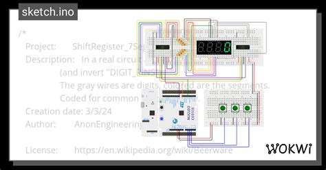 dual sr 7seg copy wokwi esp32 stm32 arduino simulator