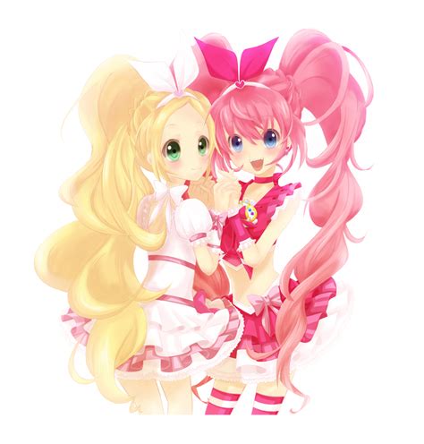 Houjou Hibiki Minamino Kanade Cure Melody And Cure Rhythm Precure