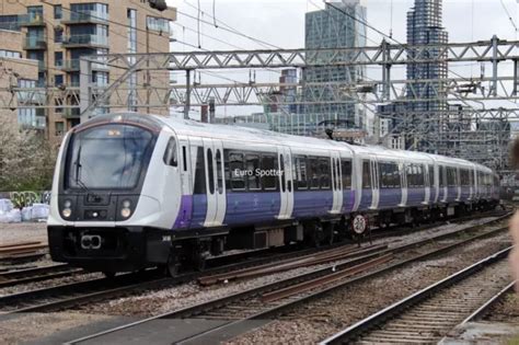 B163 35mm Slide Elizabeth Line Class 345 345068 Bethnal Green £3 54