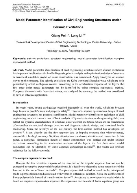 Modal Parameter Identification Of Civil Engineering Structures Under Seismic Excitations
