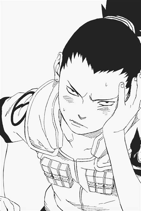 Desenho Do Shikamaru Para Colorir Imprimir E Desenhar