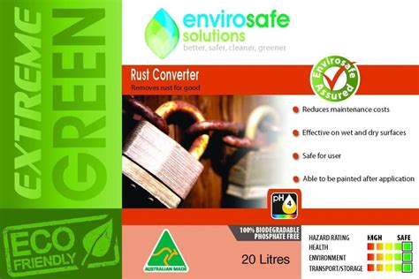 RUST CONVERTER Envirosafe Solutions Eco Friendly Liquid Products Extreme Green