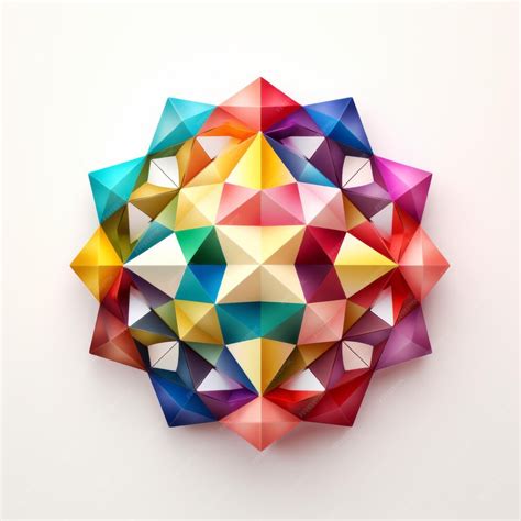 Premium Photo Abstract Geometric Star Minimalist 3d Graphic Design