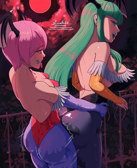 Doktor Malefic Lilith Darkstalkers Morrigan Aensland Darkstalkers Absurdres Highres