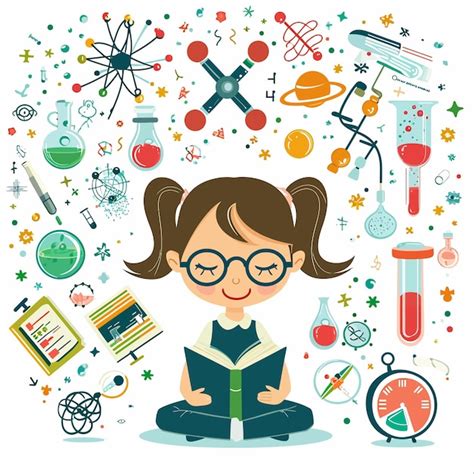 Premium Vector Physicalchemicalbiologicaliconsaroundschool